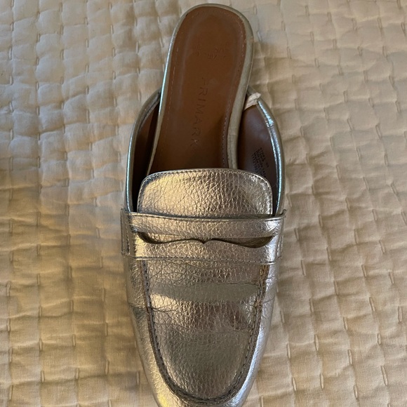 Primark | Shoes | Metallic Silver Primark Mule Flats | Poshmark